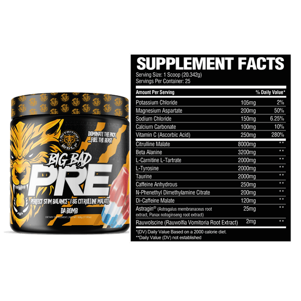 WOLF STACK (PRE+AMINO+TEST BOOSTER) FREE SHAKER AND FUNNEL! – Nutrition ...